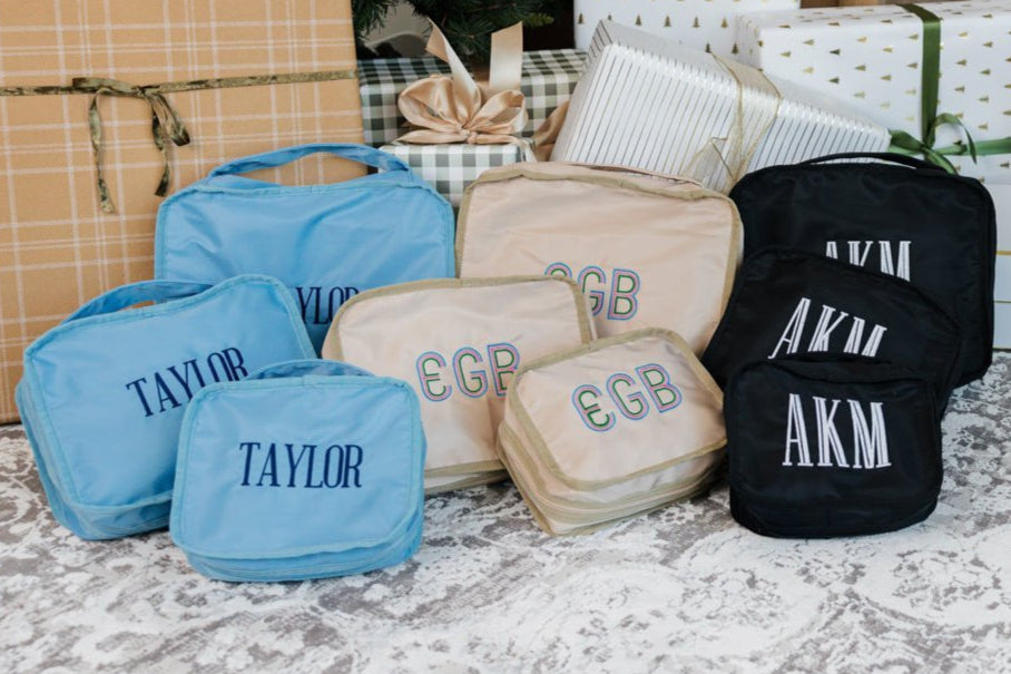 Custom Packing Cubes - Sprinkled With Pink