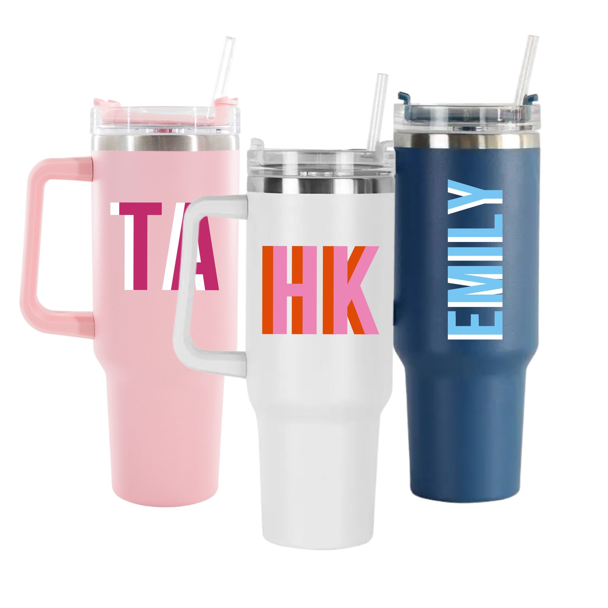 Customized Drinkware - Sprinkled With Pink
