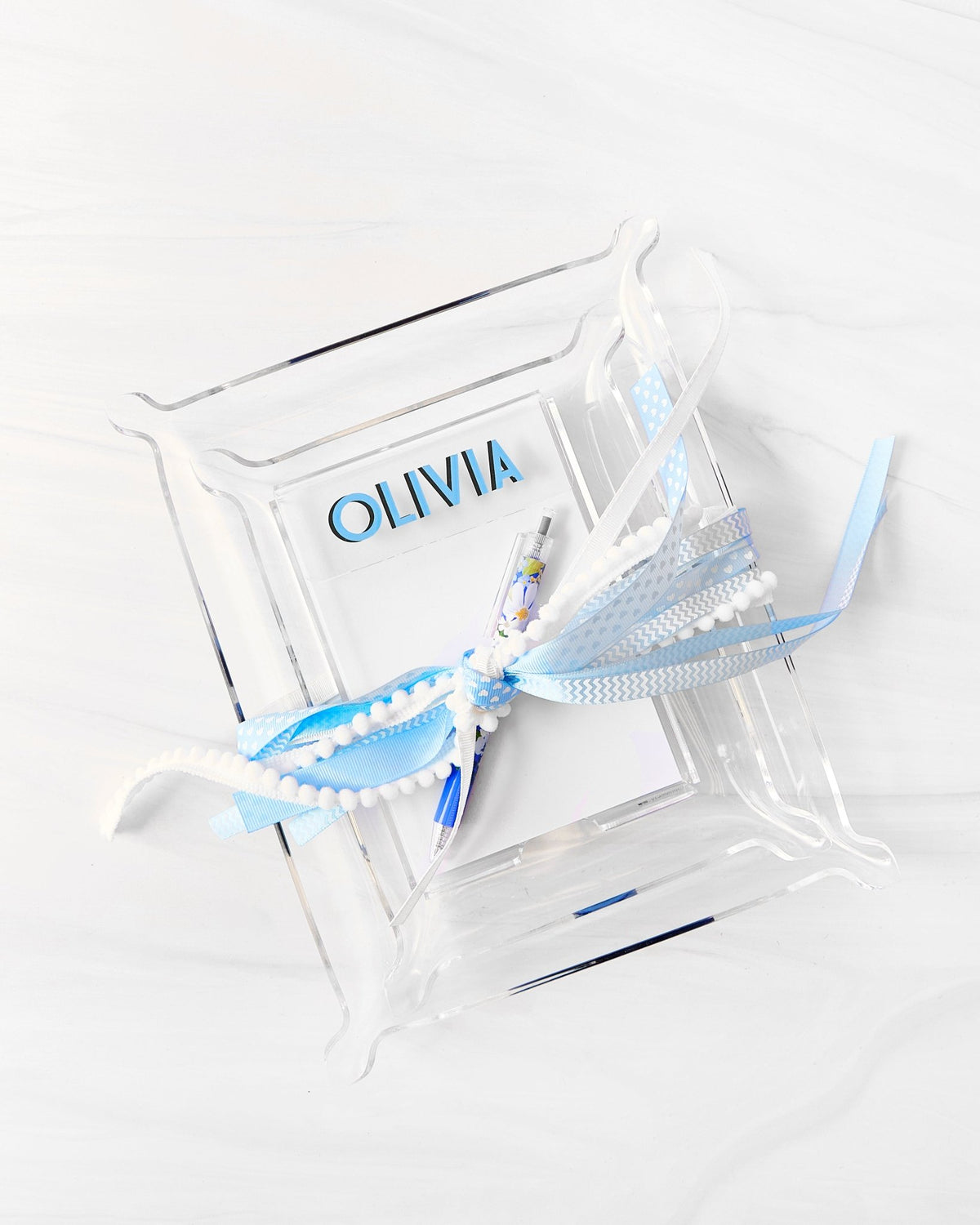 Custom Acrylic Tray - Personalized Serving Tray - Sprinkled With Pink