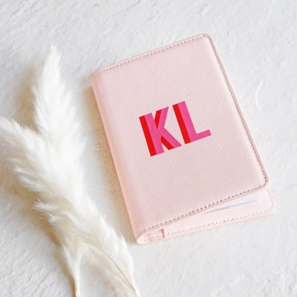 Custom Shadow Monogram Passport Holder - Stylish Travel Essential ...